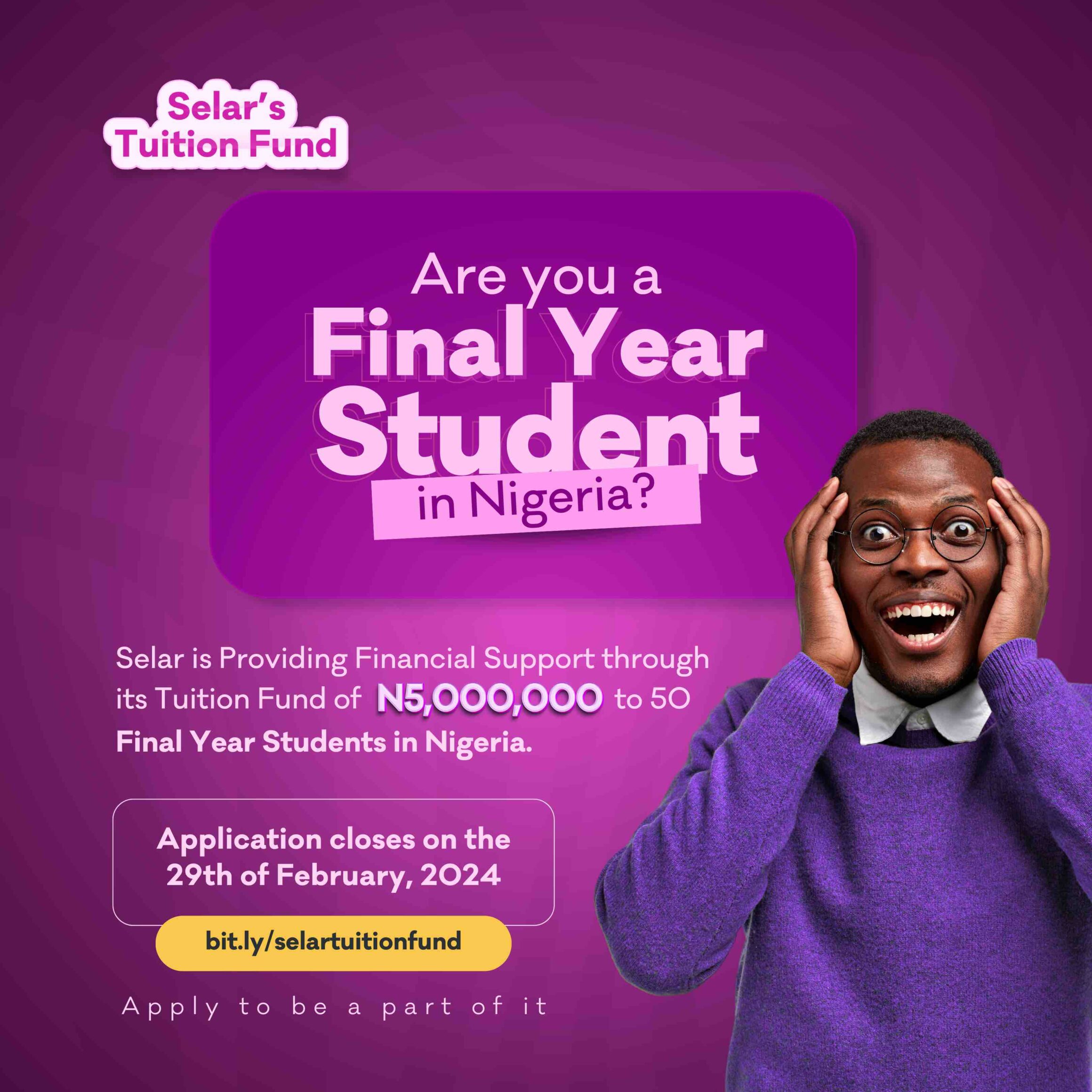 50 final-year students in Nigeria to receive N100,000 each in tuition ...